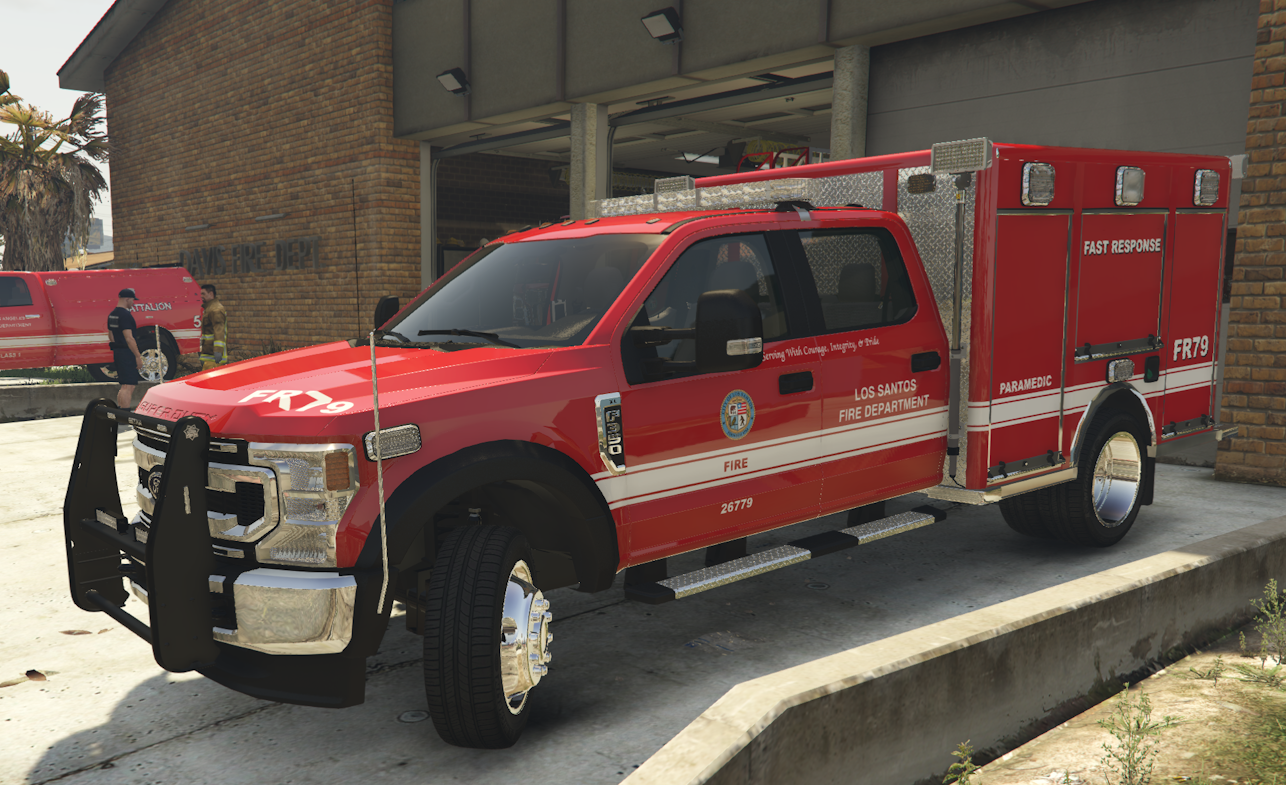LAFD-Based LSFD Fast Response Truck Livery - Vehicle Textures - LCPDFR.com