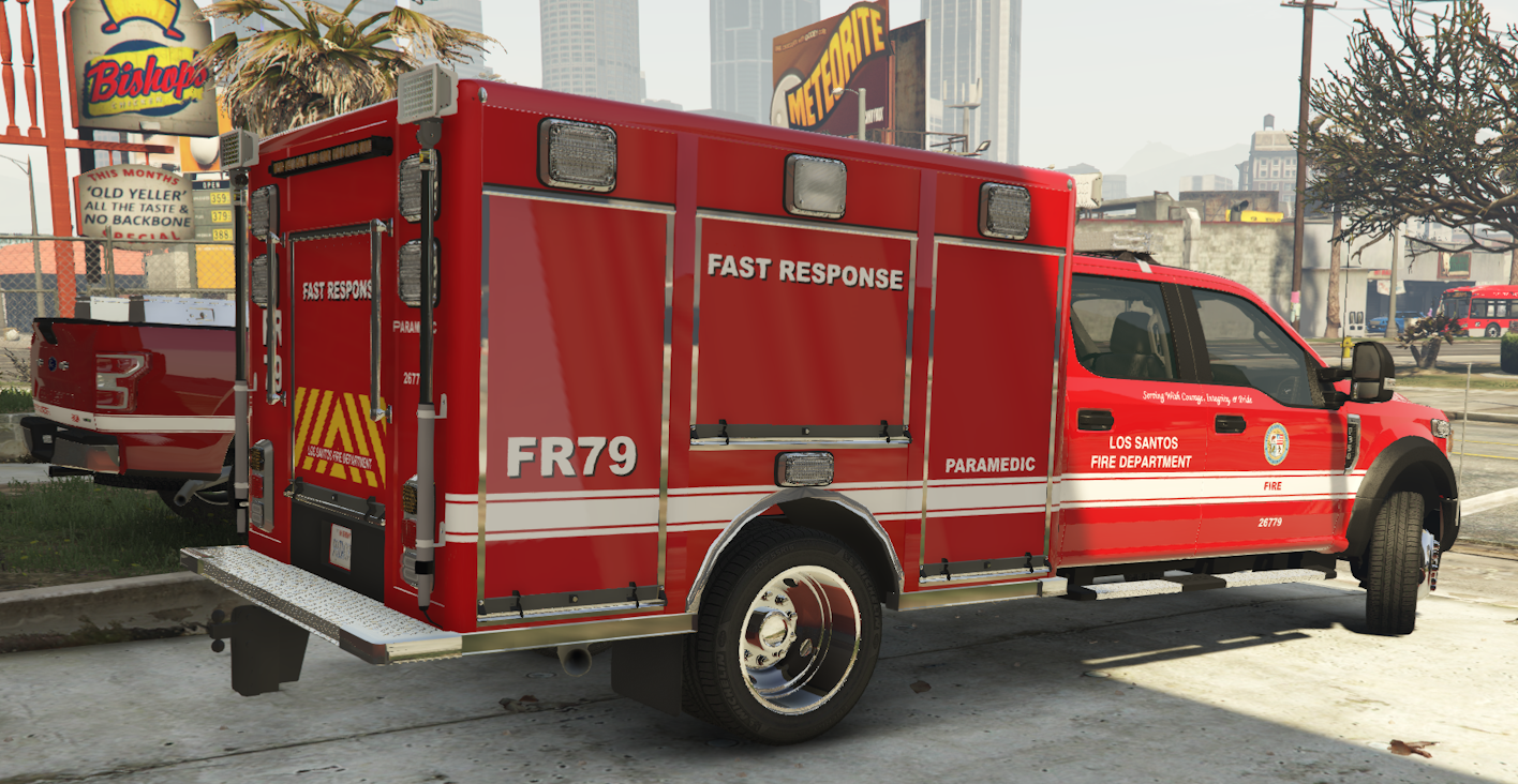 LAFD-Based LSFD Fast Response Truck Livery - Vehicle Textures - LCPDFR.com