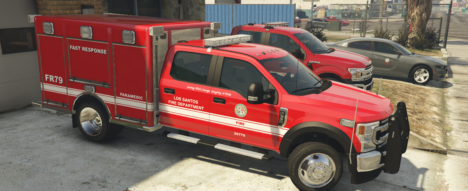 LAFD-Based LSFD Fast Response Truck Livery - Vehicle Textures - LCPDFR.com