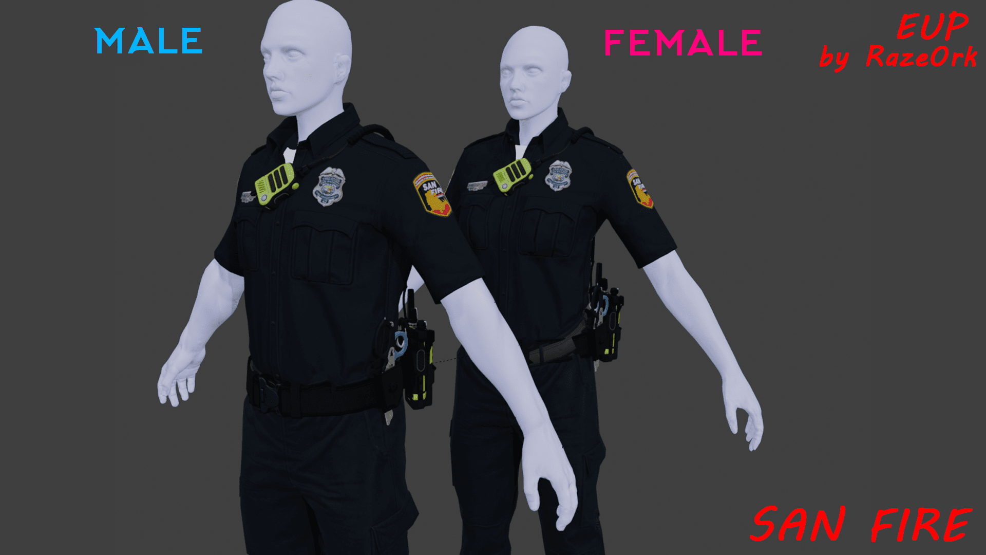 San Fire EUP Package [FiveM / Single] - Player & Ped Modifications - LCPDFR.com