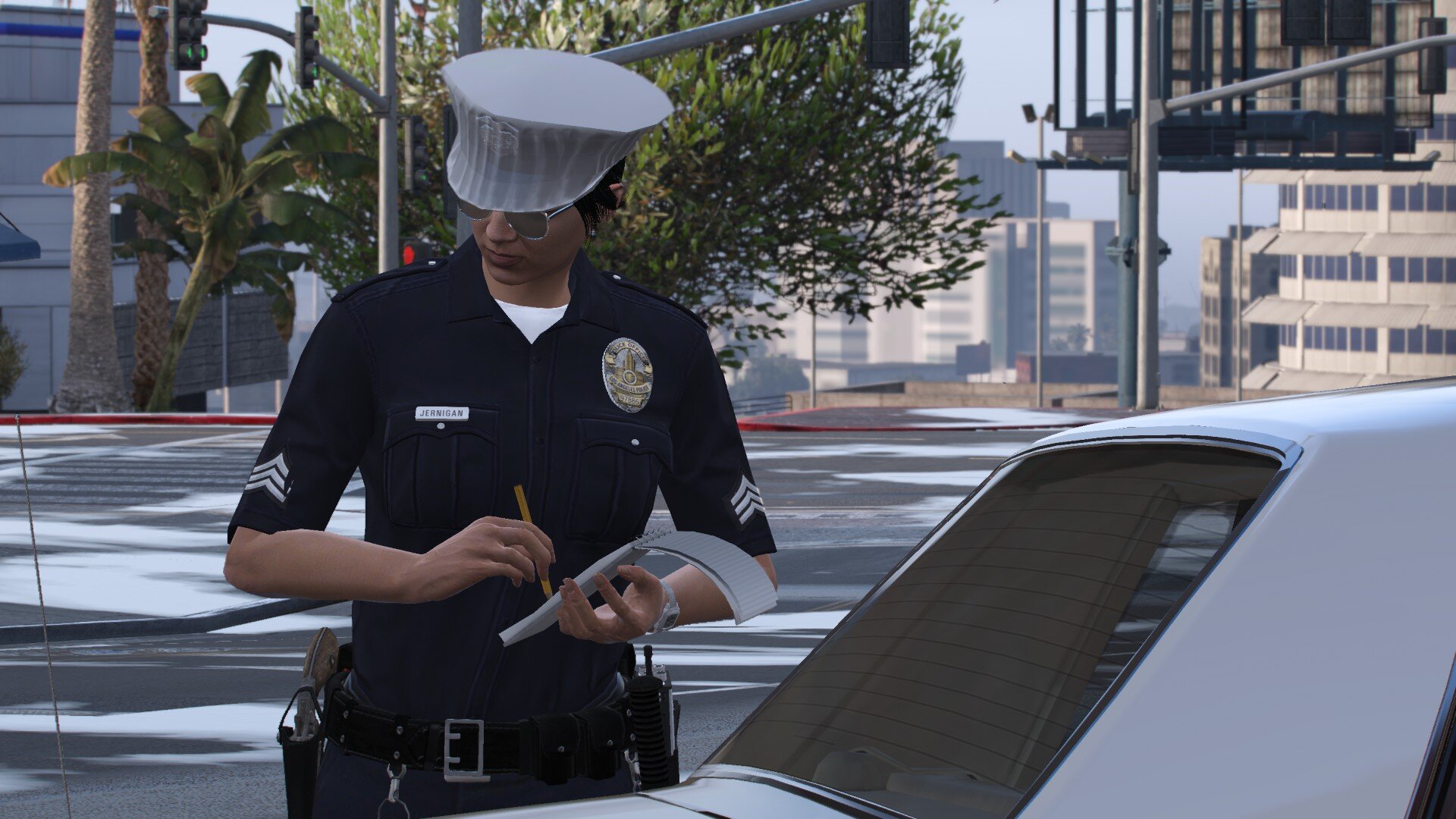 [EUP] LAPD visor cap with rain cover - Player & Ped Modifications ...