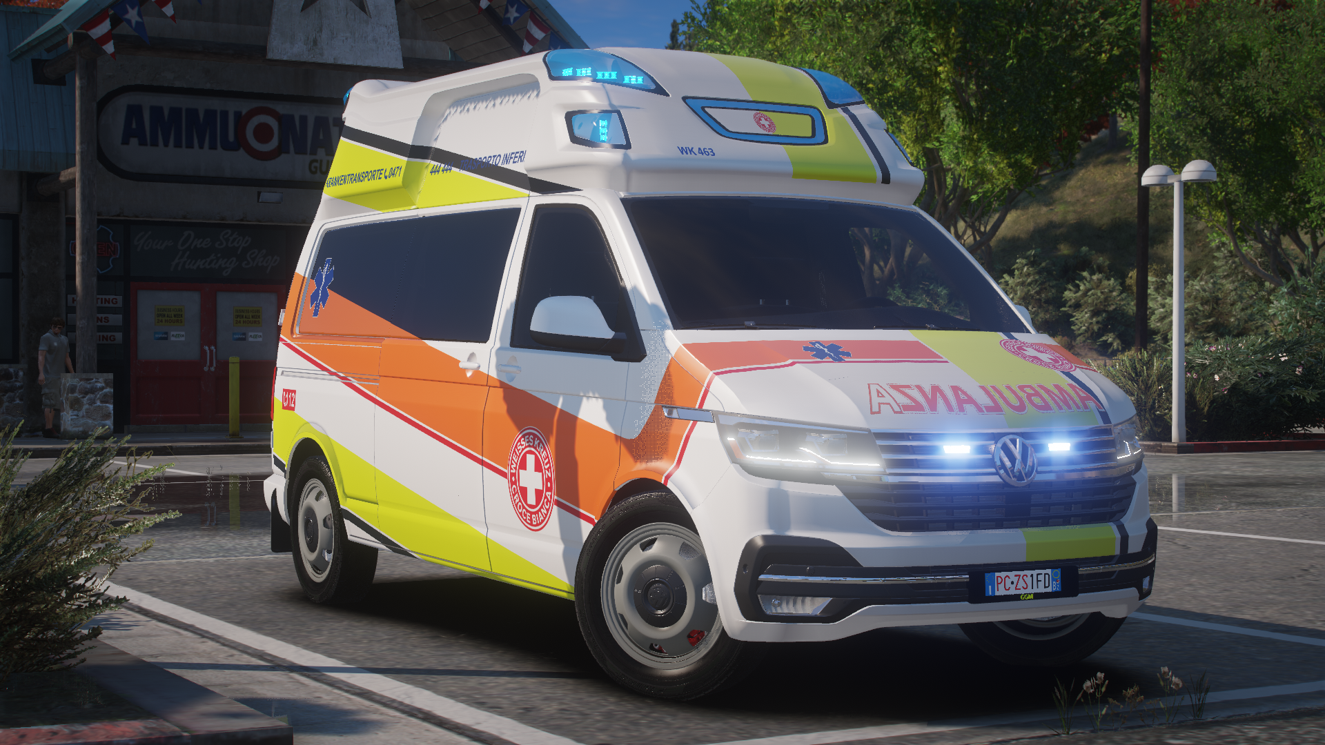[Skin] VW T6.1 Hornis KTW Weißes Kreuz Südtirol - Vehicle Textures ...