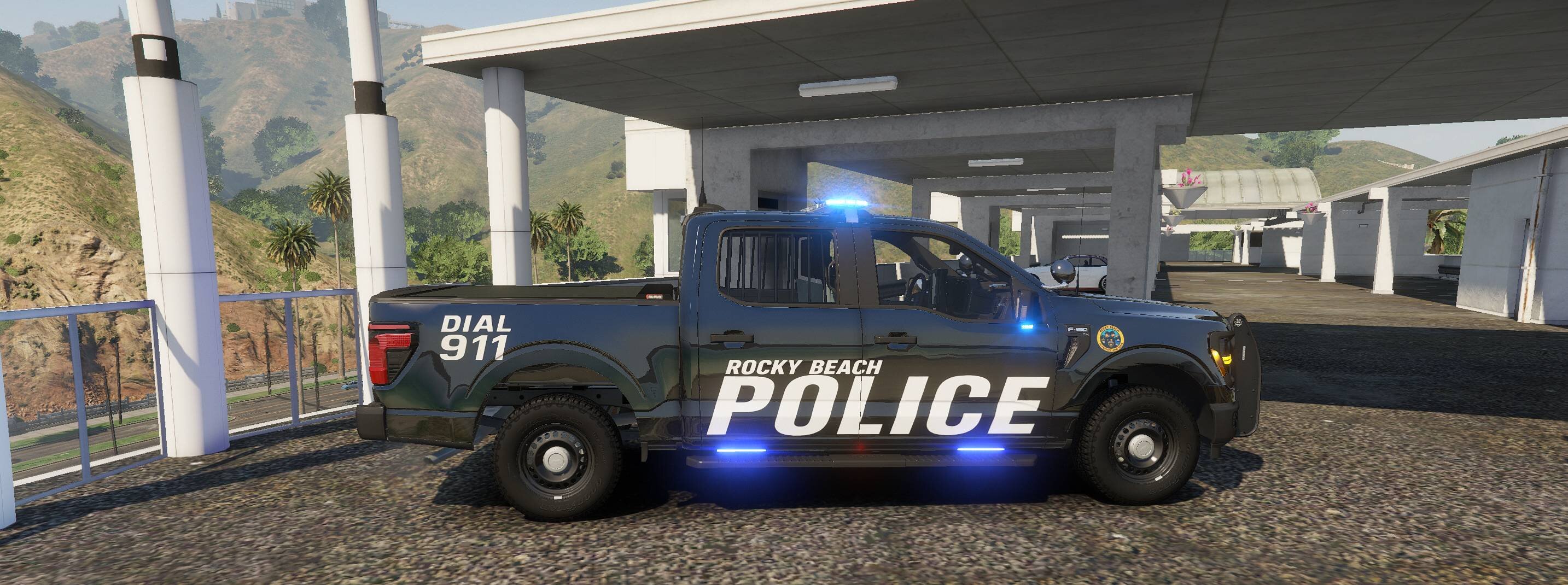 Ford F150 Rocky Beach Police Skin (with |ELS|All Blue Textures ...