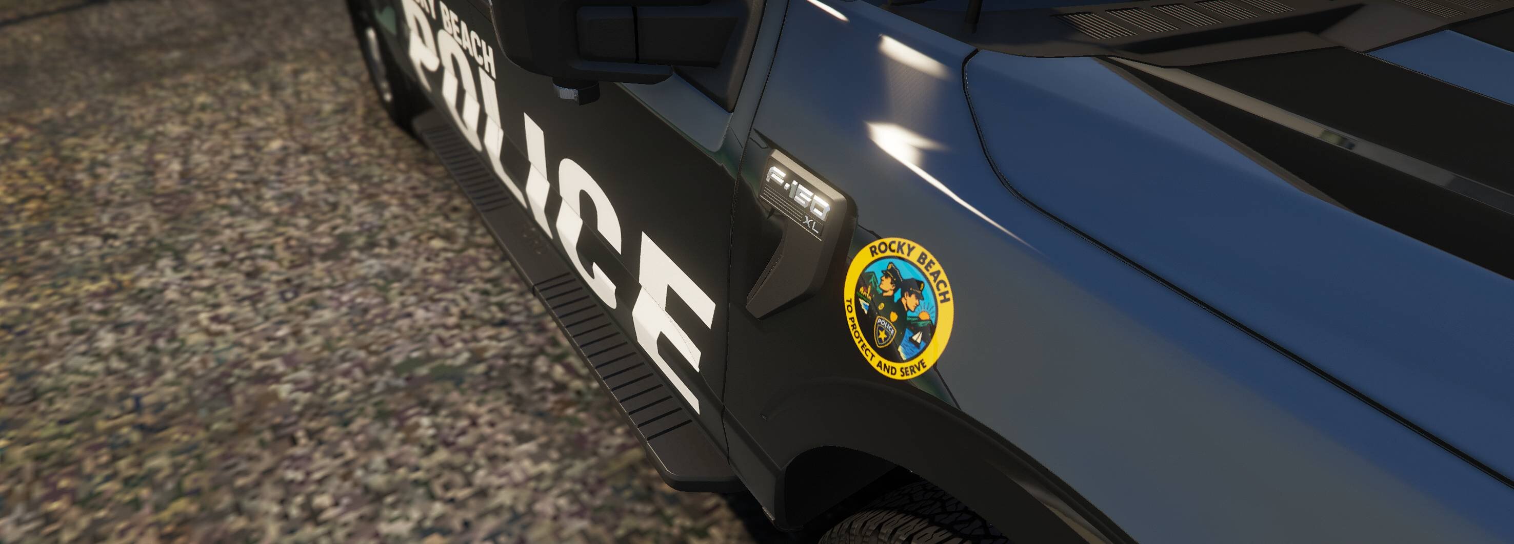 Ford F150 Rocky Beach Police Skin (with |ELS|All Blue Textures ...