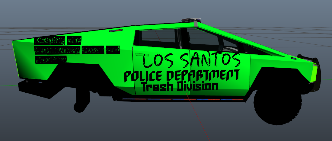 Los Santos Police Department Trash Division - Cybertruck - Vehicle ...