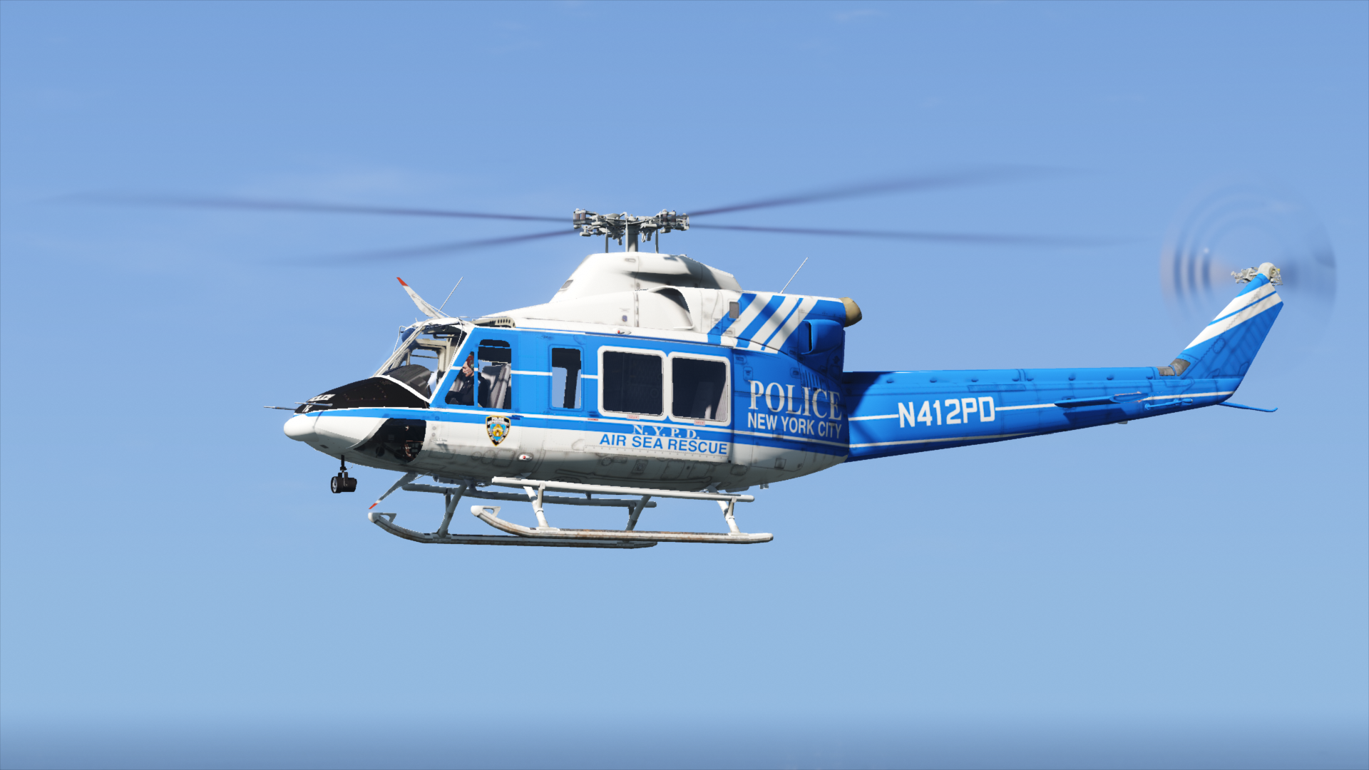 NYPD Bell 412 (Old Livery) - Vehicle Textures - LCPDFR.com