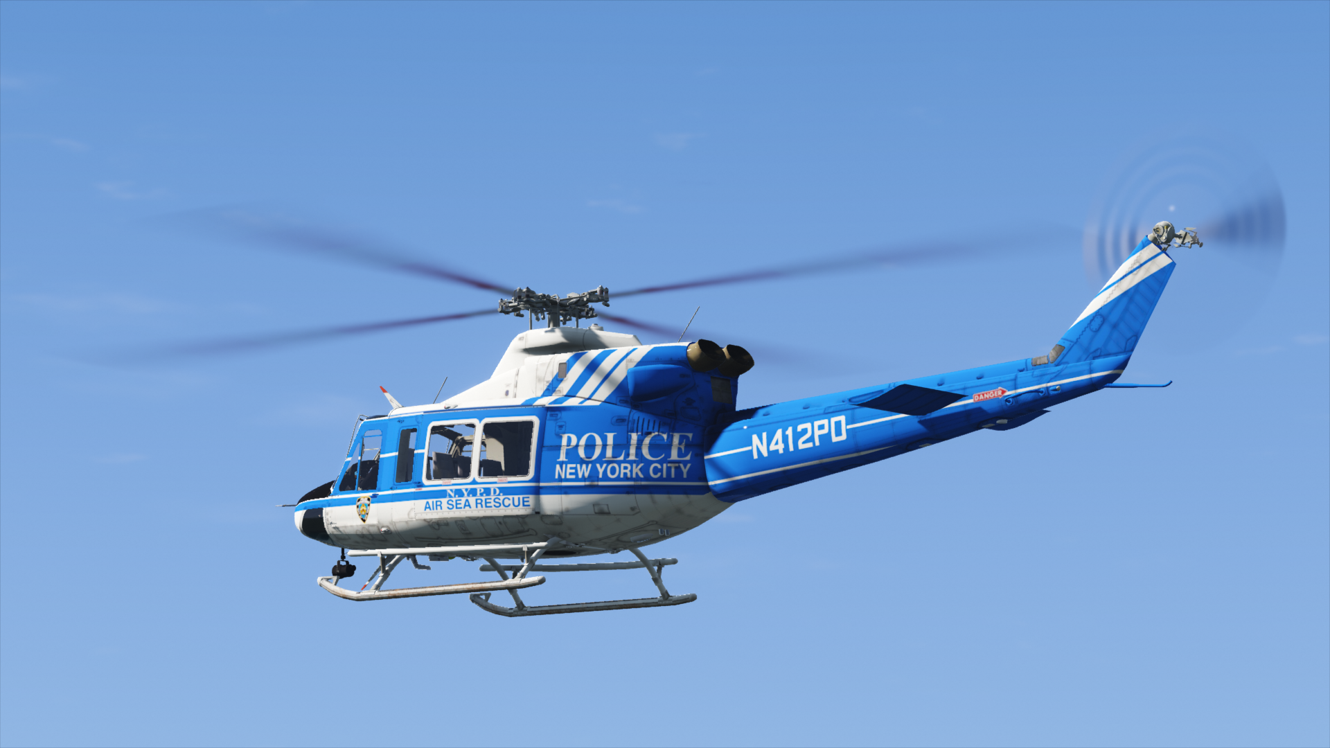 NYPD Bell 412 (Old Livery) - Vehicle Textures - LCPDFR.com