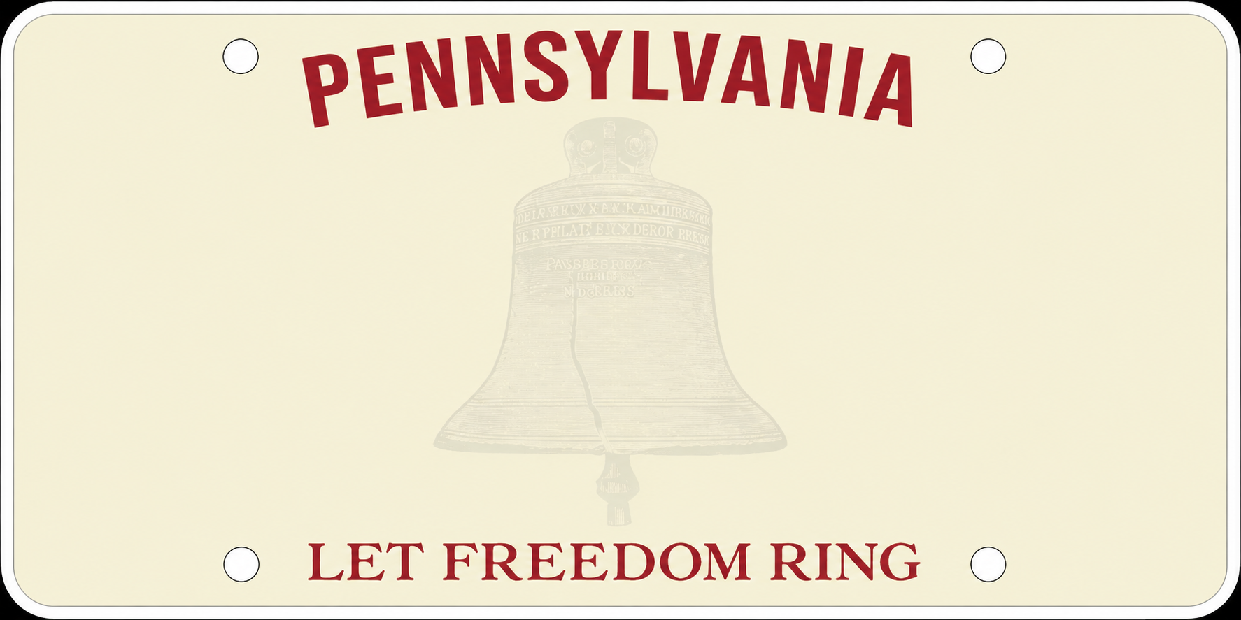 Pennsylvania Plate For License Plate Changer - Visuals & Data File ...