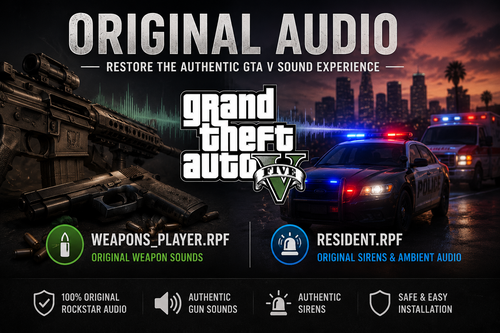 GTA V Original Gun Sounds & Sirens - Audio Modifications - LCPDFR.com