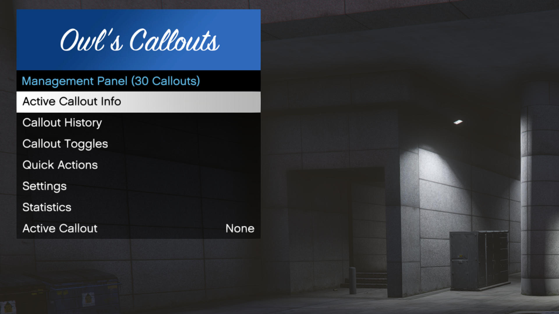 Owls Callouts - Script Modifications & Plugins - LCPDFR.com