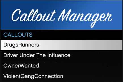 Callout Manager - Script Modifications & Plugins - LCPDFR.com