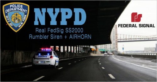 Real NYPD FedSig SS2000 Rumbler Siren + AIRHORN - Audio Modifications ...