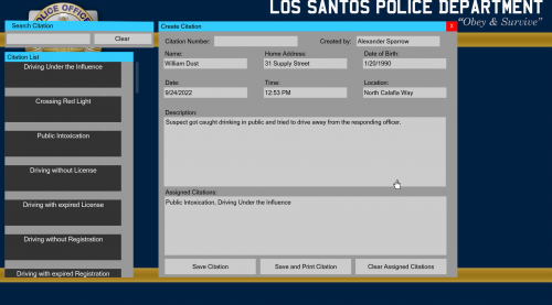 Police Menu (Computer, Speedcam, Parkingticket and more) - Script ...