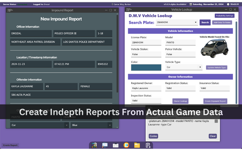 ReportsPlus - External MDT [NEW Custom Reports] - Script Modifications & Plugins - LCPDFR.com
