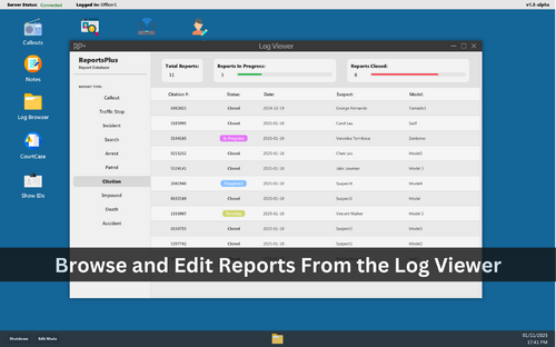 ReportsPlus - External MDT [NEW Custom Reports] - Script Modifications & Plugins - LCPDFR.com